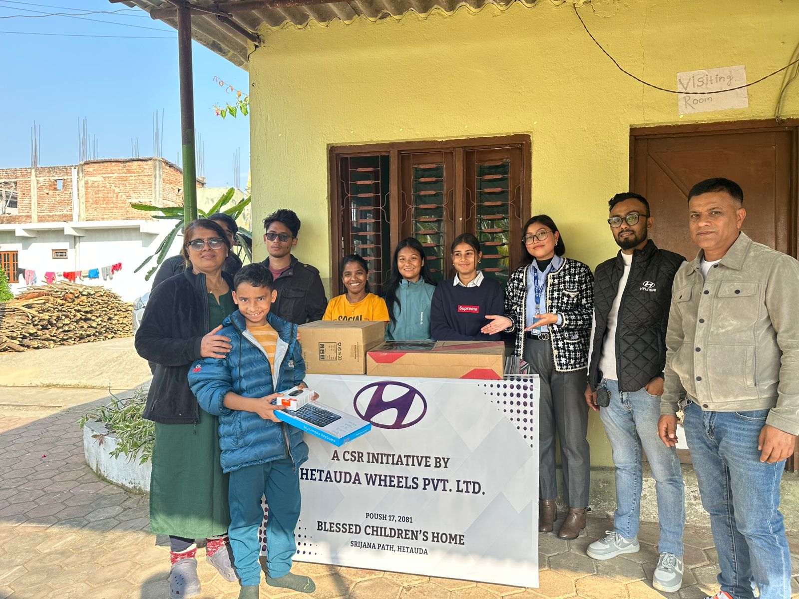 Hetauda Wheels and Hyundai’s Happy Move Support Children's Education - || ShareSansar